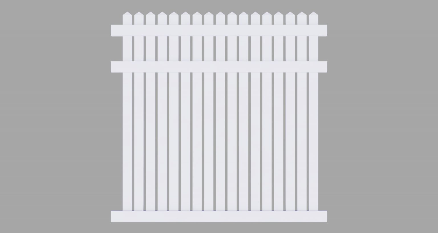 PVC Open Picket Fencing (Height: 1.8m. Picket spacing: 20mm) - Fendeck ...