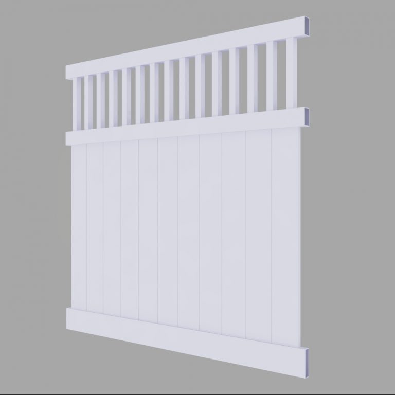 Horizontal Picket Fencing (Height: 1.8m) - Fendeck Premium PVC Fencing
